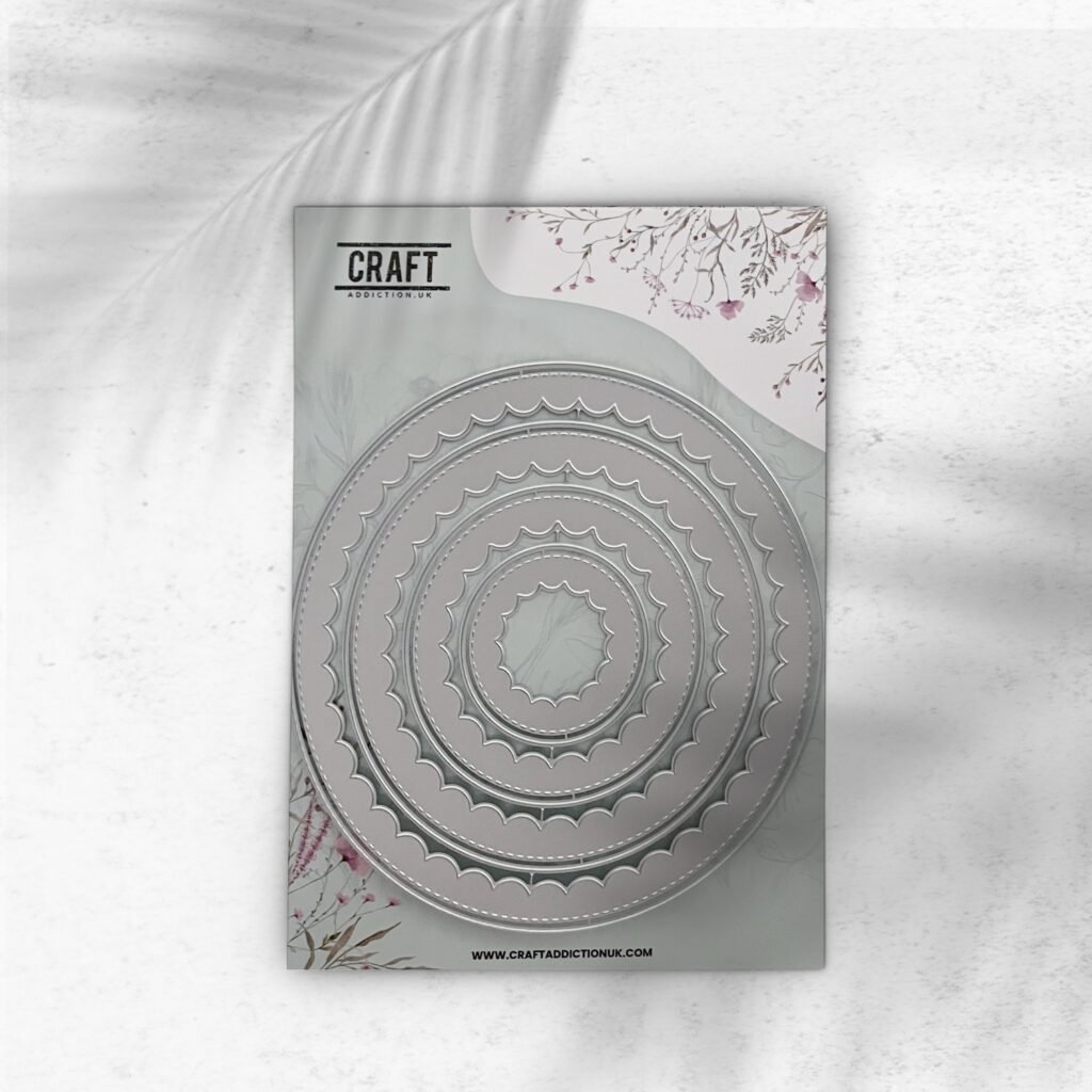 Luxe Circle Inverted Scallop Frames - craftaddictionuk.com